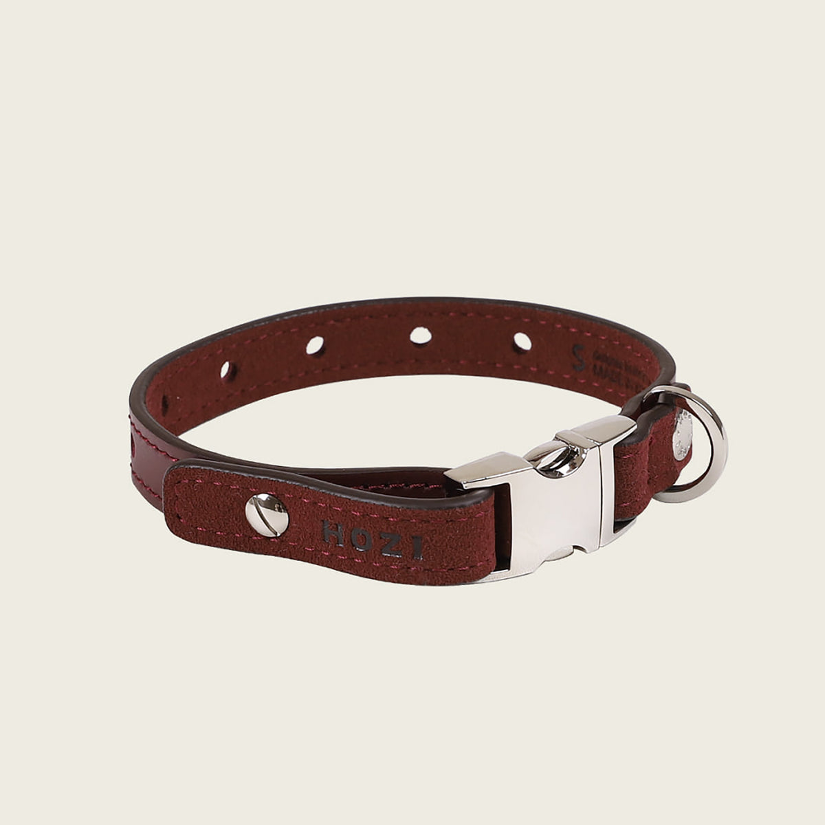 Saddle Strap Collar - Burgundy – Hozi US